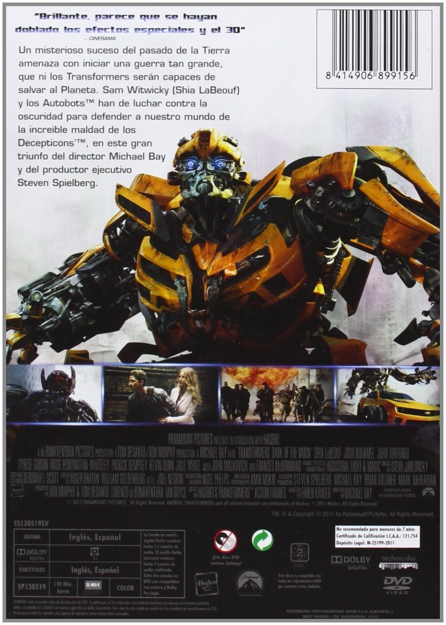 Transformers 3 Dvd Cover