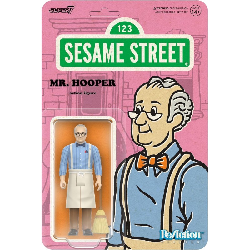 Comprar figura, Mr Hooper, Sesame Street, Barrio Sésamo, articulada, 10 cms