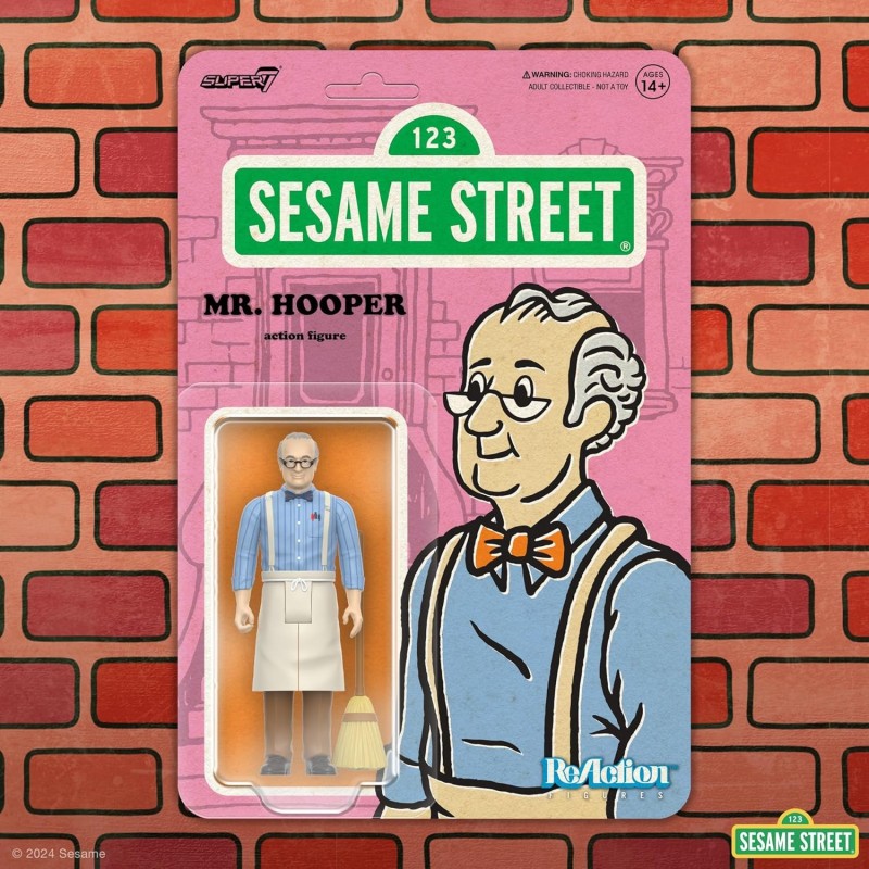 Comprar figura, Mr Hooper, Sesame Street, Barrio Sésamo, articulada, 10 cms